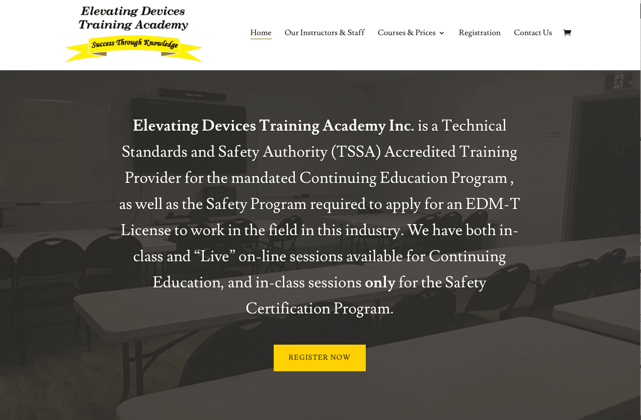 Elevating Devices Training Academy - SeeThrough Web
